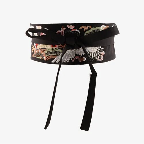 Женское кимоно Vzofien с широким поясом Черный, black