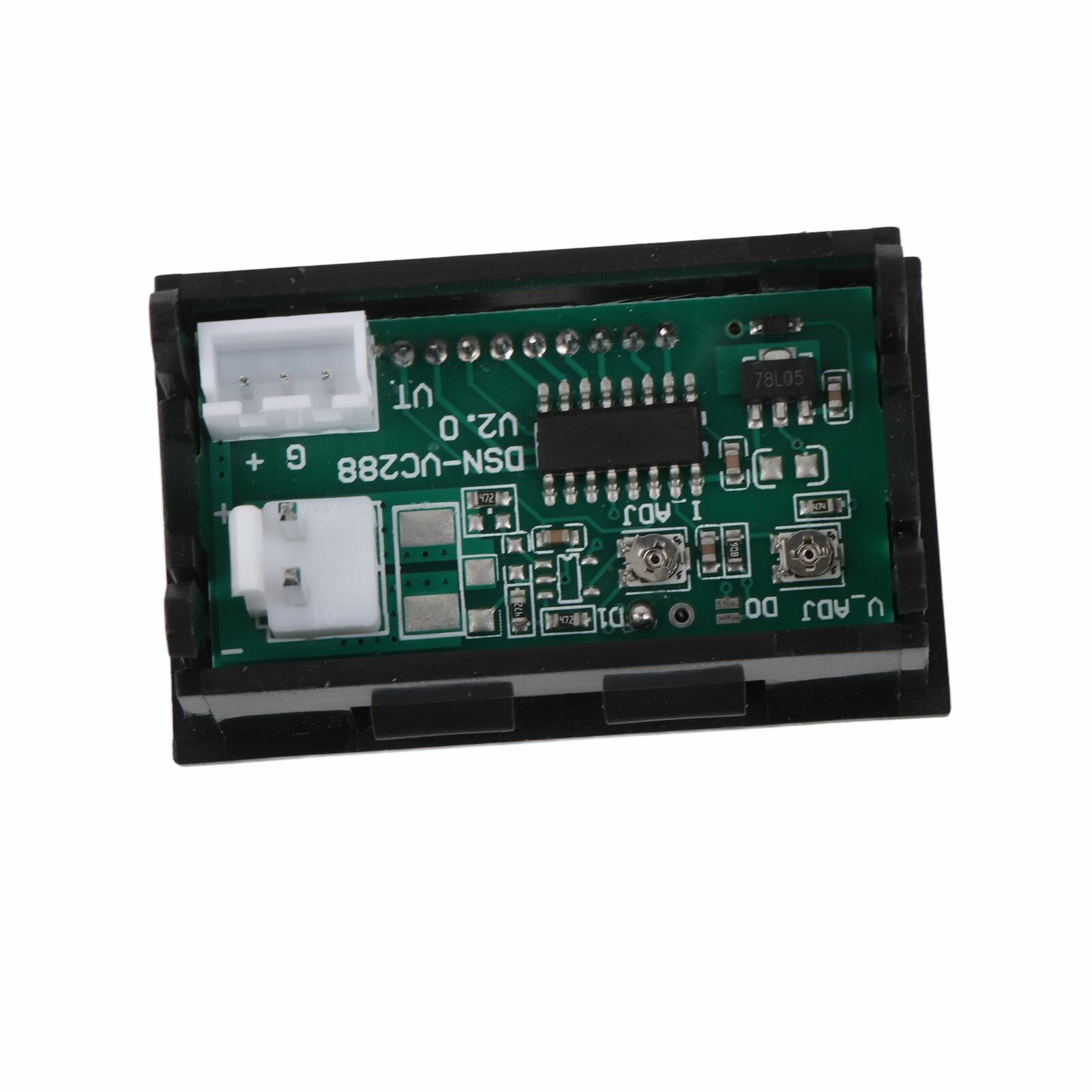 Цифровой вольтметр со светодиодной подсветкой, красный и синий, двойной дисплей, цифровой вольтметр, амперметр от DC0 до 100 В, 50 А