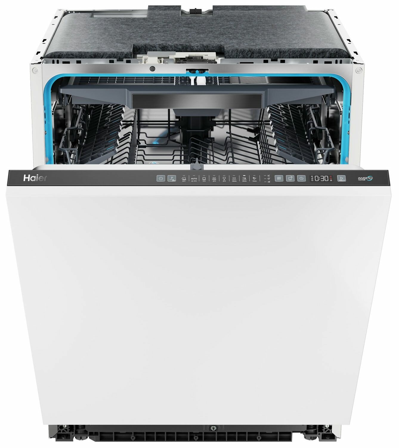 Встраиваемая посудомоечная машина Haier HDWE16-595RU, серый металлик