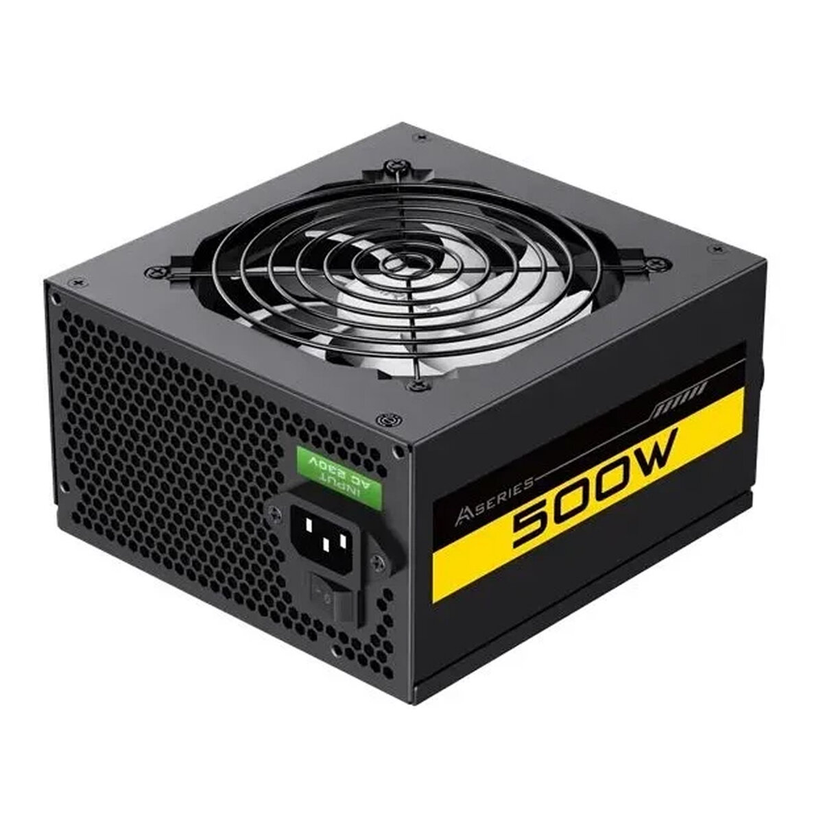 Блок питания для ATX 500W ZIRCON AA-500, стандарт ATX, 500 Вт, черный