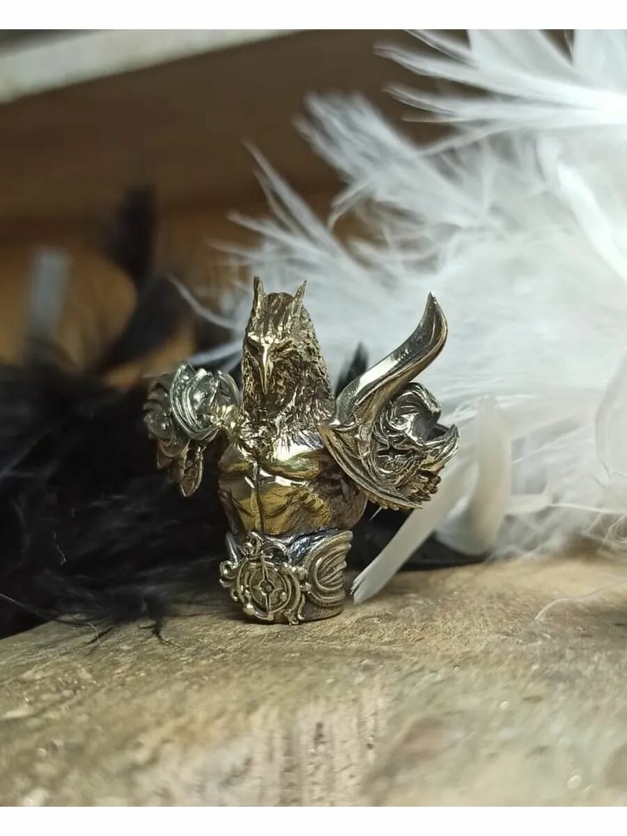 Бусина латунная Грифон