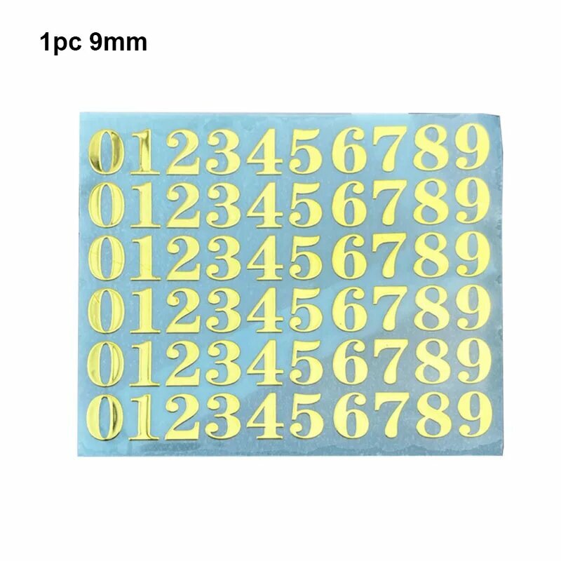Набор декоративных наклеек из эпоксидной смолы, буквы алфавита, 5 шт. 1pc-17