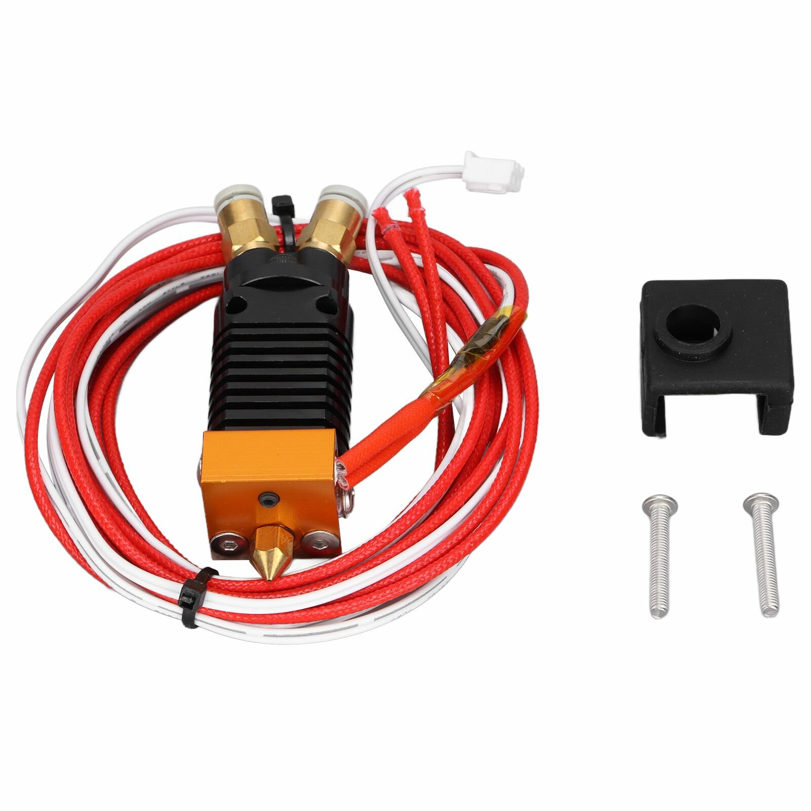 Комплект Hotend 2 в 1, 2 цвета, металлический экструдер для 3D-принтера 12 В с силиконовыми крышками, винты для Ender 3 для CR10S Pro24V