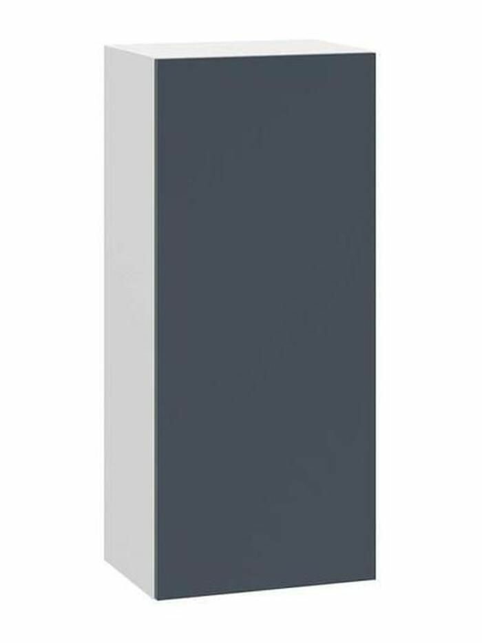 Кухонный модуль навесной, шкаф Тандем с полками, с доводчиками, 40х29.6х91.2 см, Белый / Океания