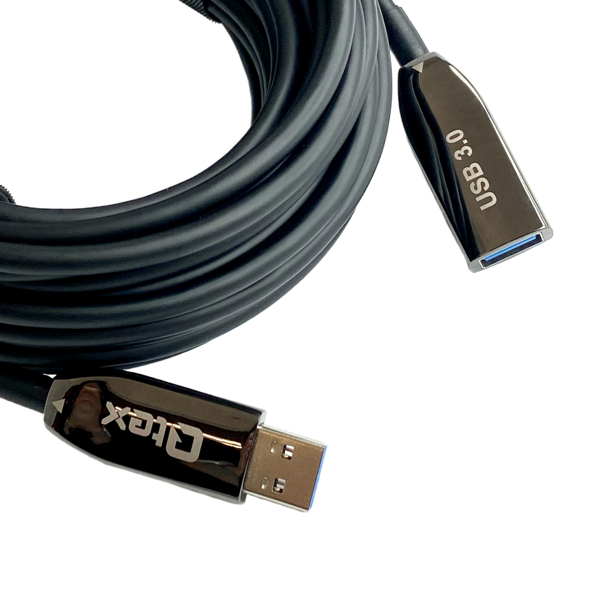 Qtex Extension AOC USB 3.0 AM-AF-50- Активный кабель USB 3.0, тип А (вилка-розетка), 5 Гбит/с, длина 50 м