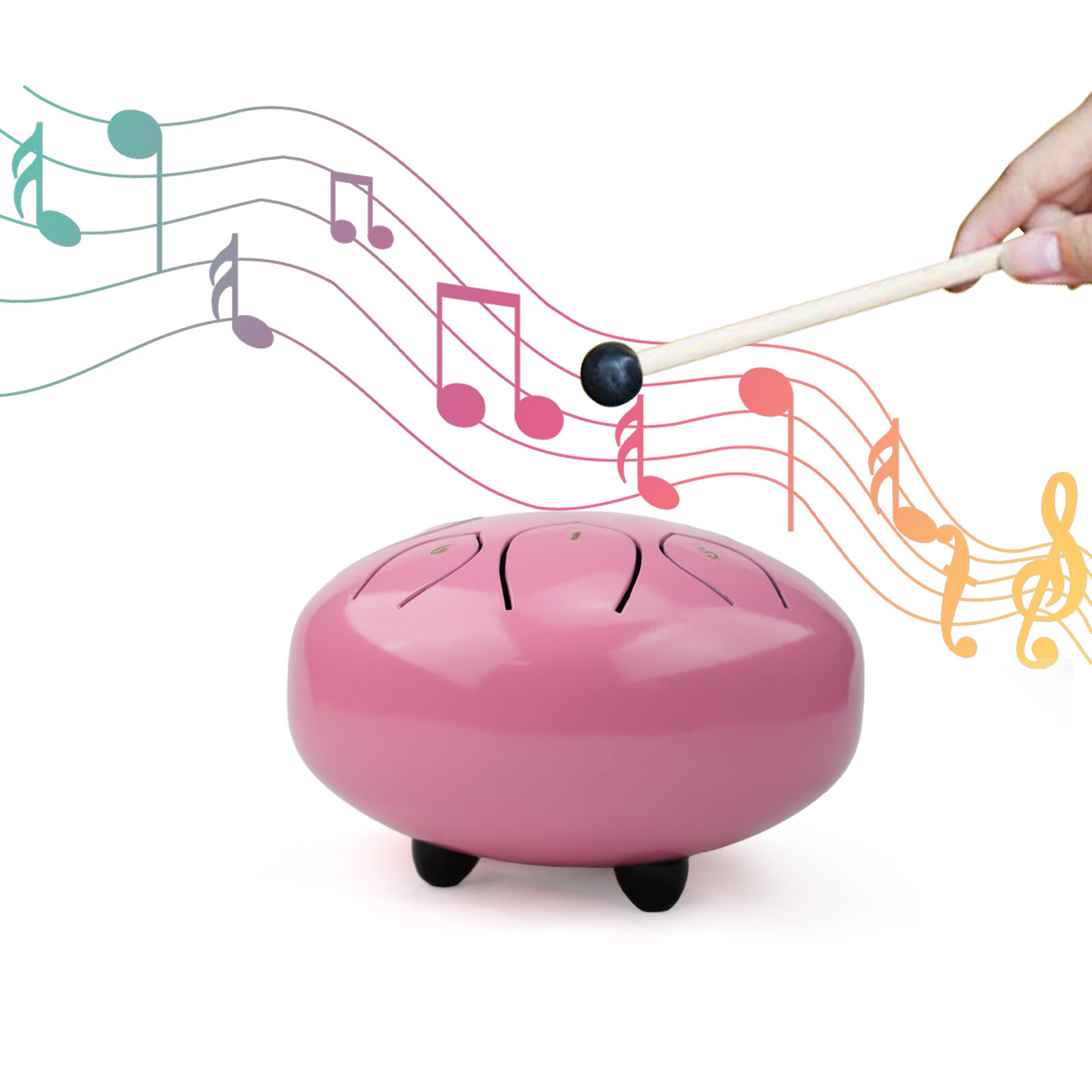 6-дюймовый стальной барабан языка 8 нот дождевой барабан портативный ударный инструмент с барабанными палочками для медитации йоги начинающих специалистов семьи друзей рождественский подарок стальной ручной барабан