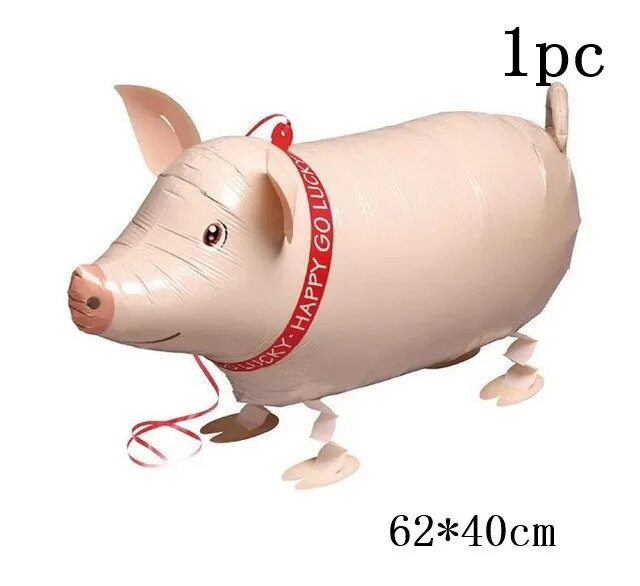 Воздушный шар свинка 62*40см, 1pcs