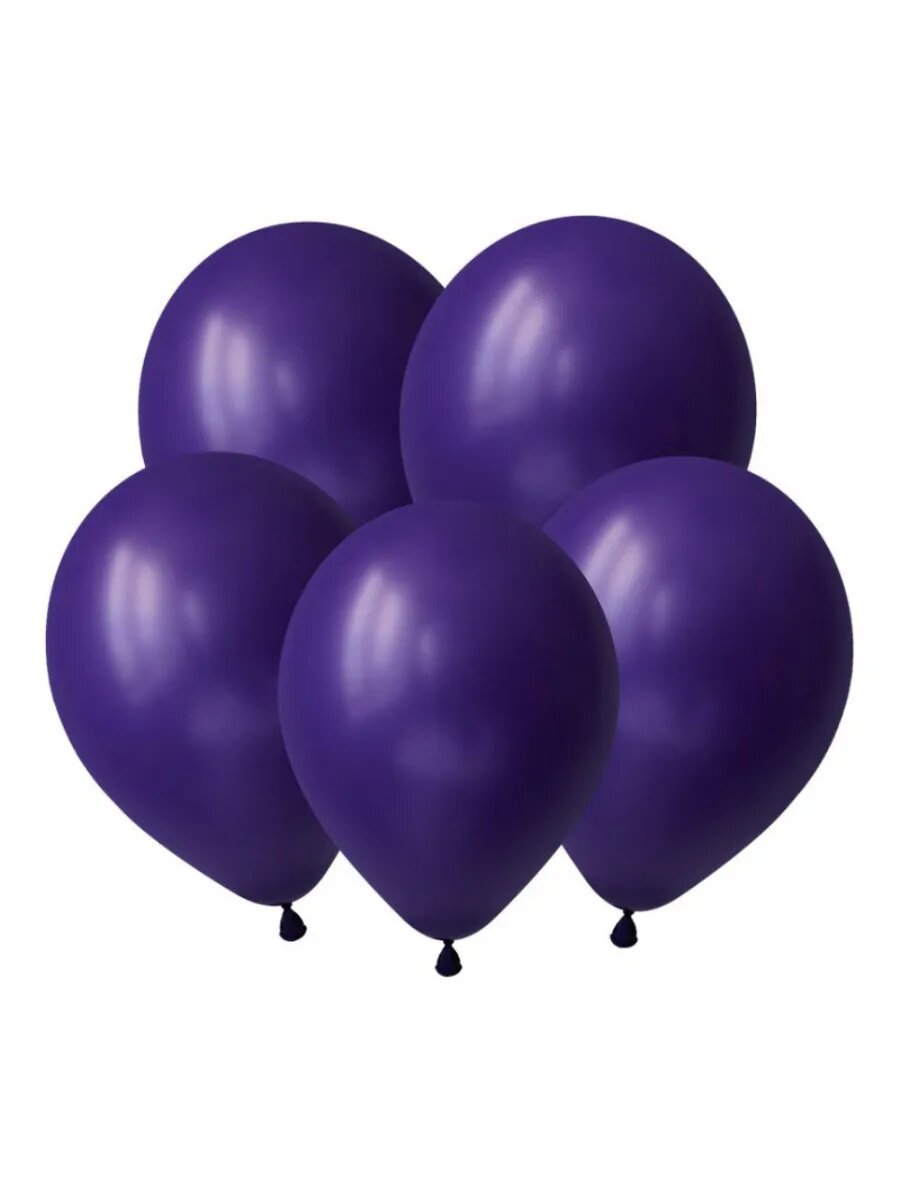 Фиолетовый, Пастель / Purple, латексный шар (5"/12,5 см ) 100 шт. / DECOBAL, Вьетнам