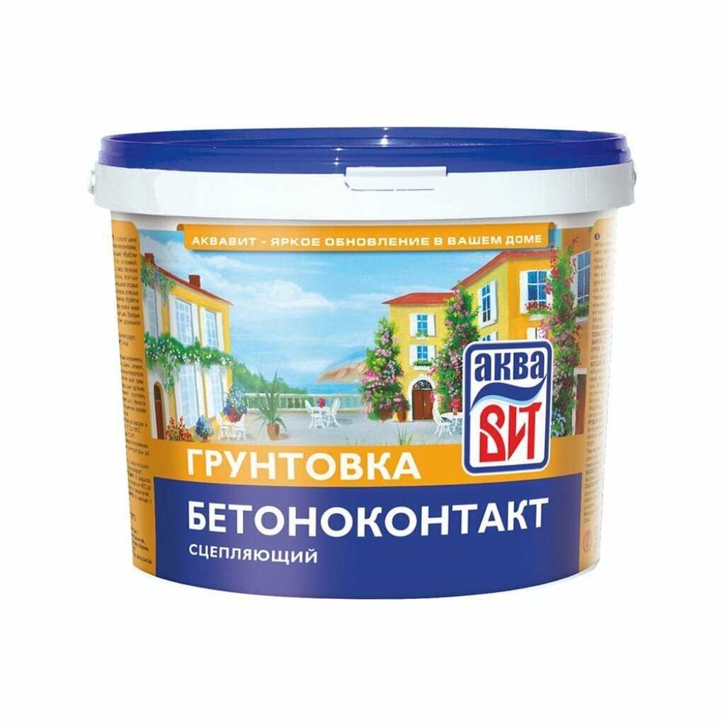 Грунтовка АкваВИТ, Бетоноконтакт, 10 л, ВАК-02-Б, сцепляющая