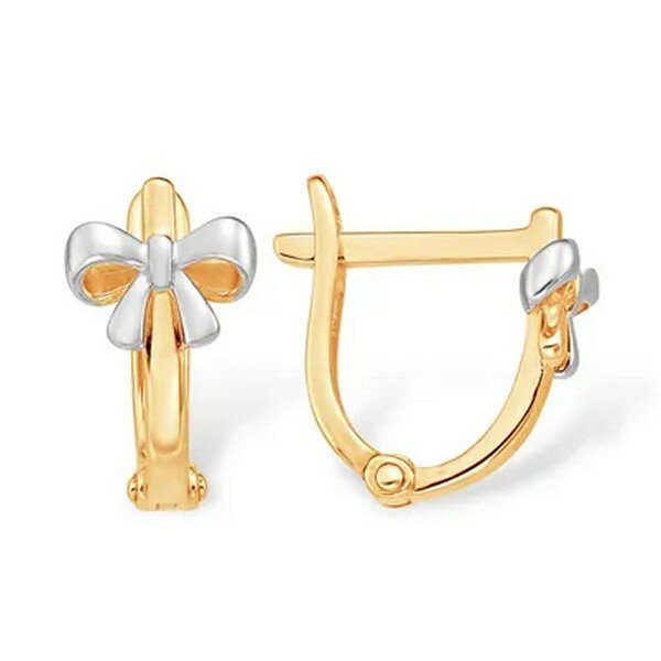 Серьги, красное золото, 585 проба