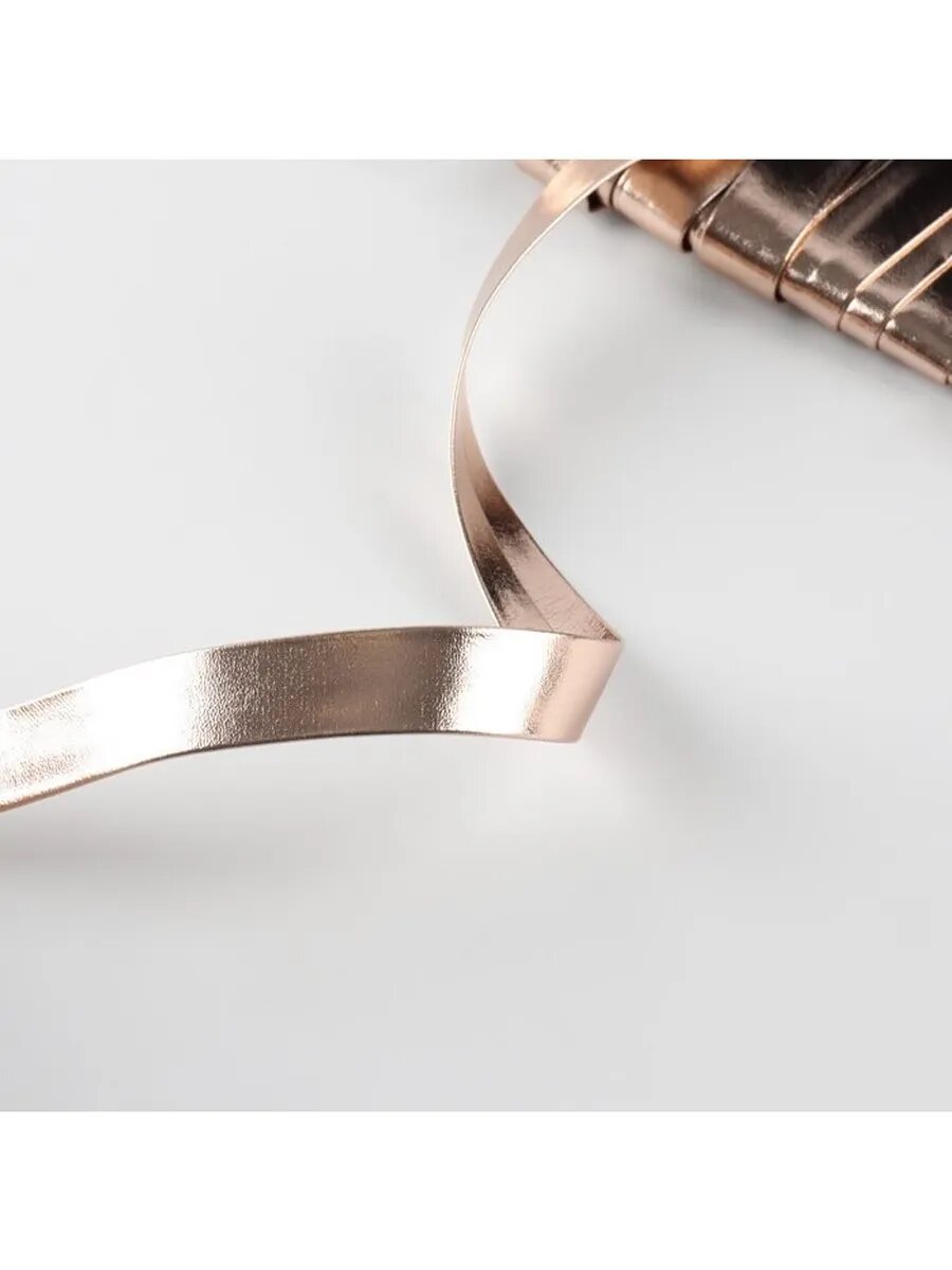 Косая бейка, кожзам, 15 мм × 10 ± 1 м, цвет песочный