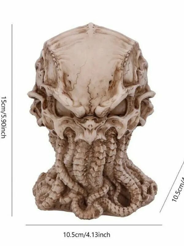 Мифологическая статуя Ктулху, Череп Ктулху, украшение из смолы