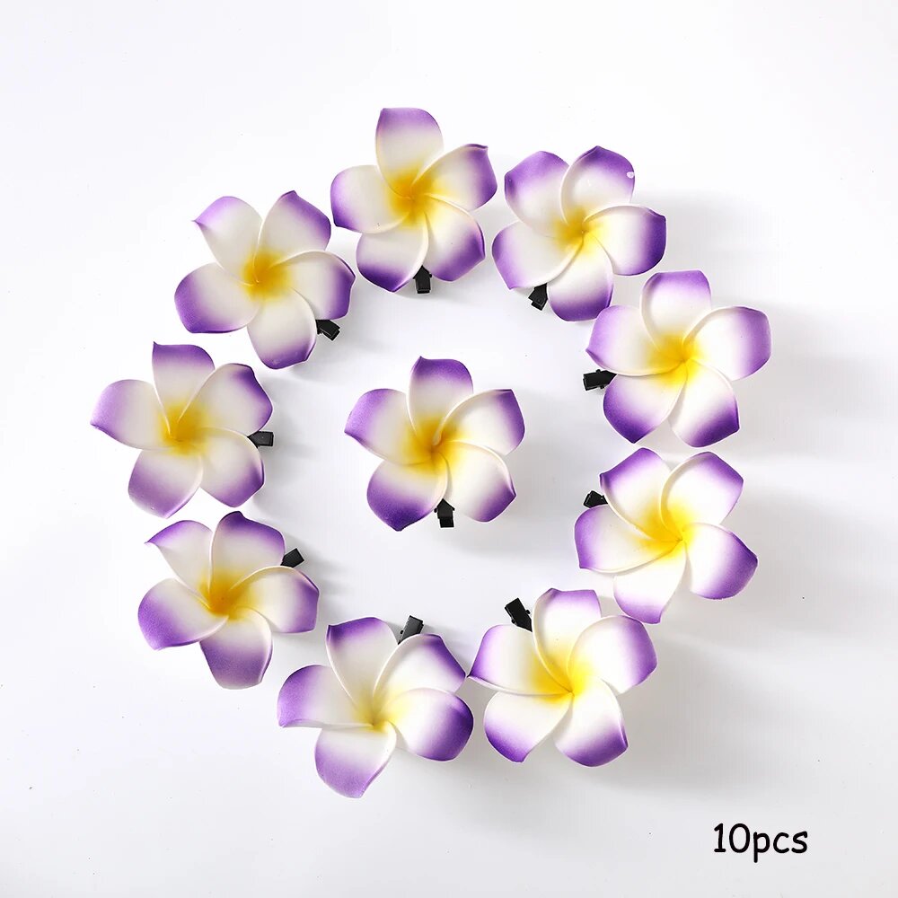 Искусственные цветы гавайские, 10 шт, 4CM, Цвет: C