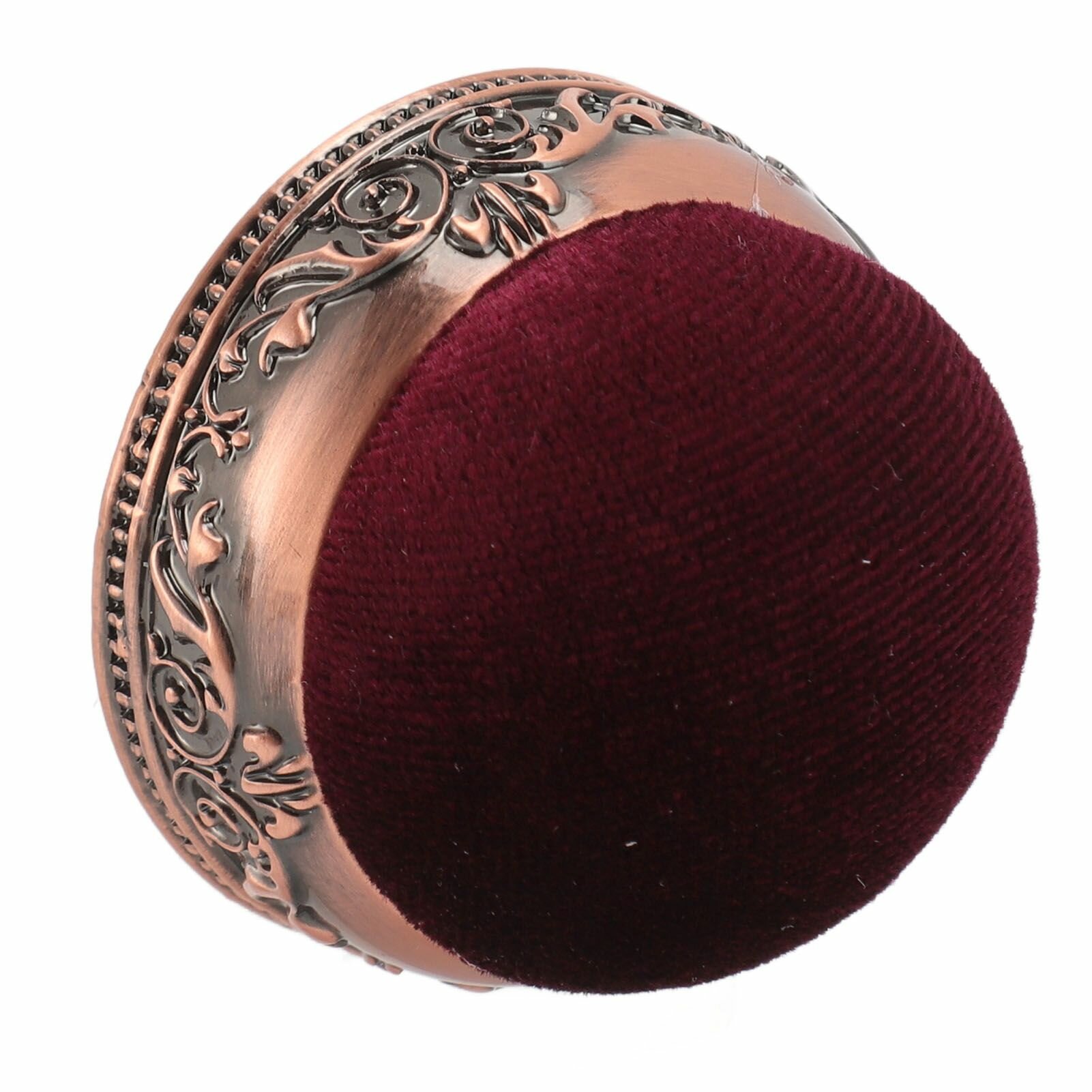 Винтажная подушка для иголок с мягкой эластичной металлической основой, ретро форма полушария, подарок для любителей шитья