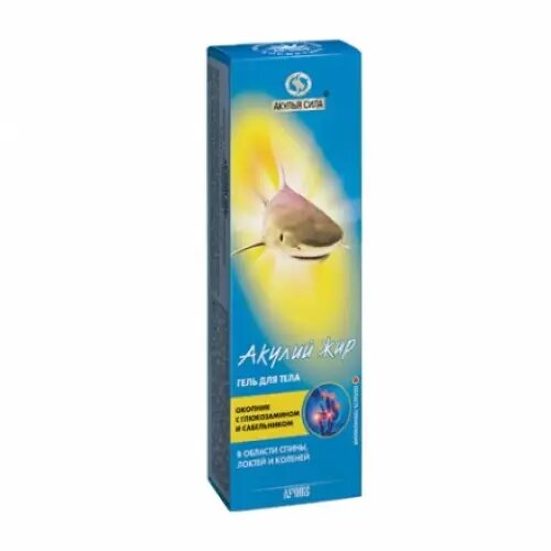 Акулий жир и Окопник с Глюкозамином и Сабельником Гель для тела 75 мл 1 шт
