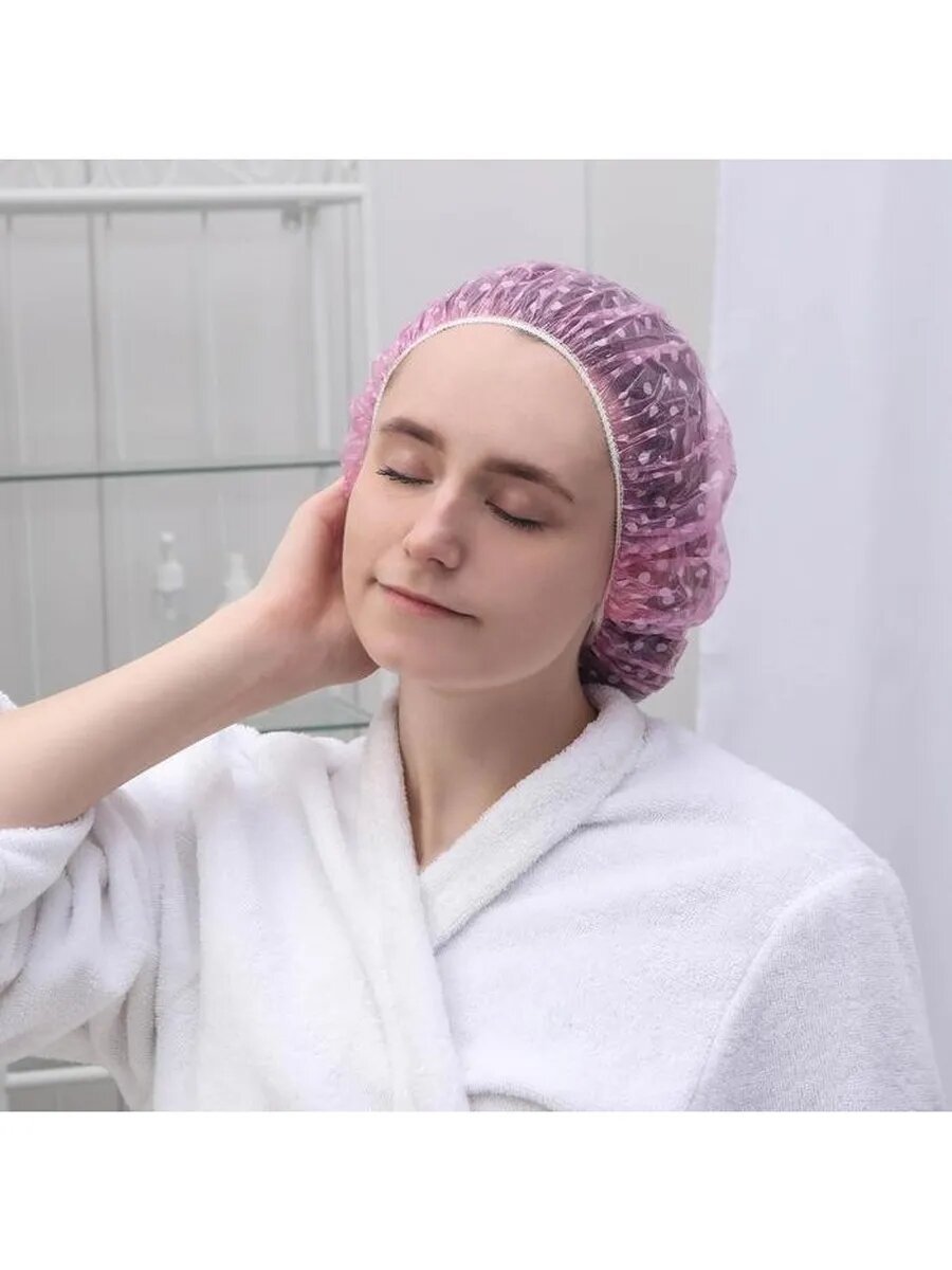 Набор шапочек для душа Доляна, 12 шт, цвет микс