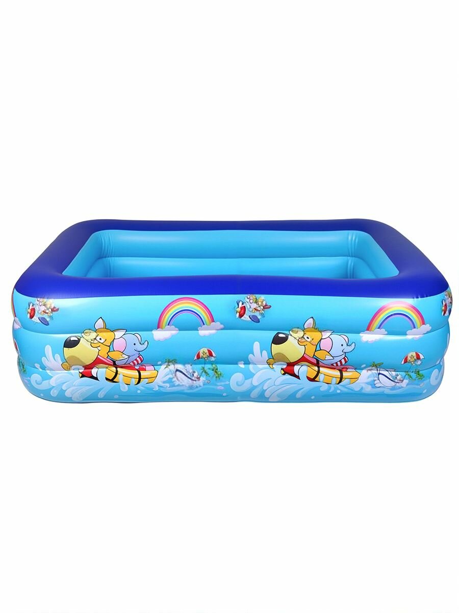 OBVS Бассейн детский надувной , открытый , домашний / 105*85*30 см