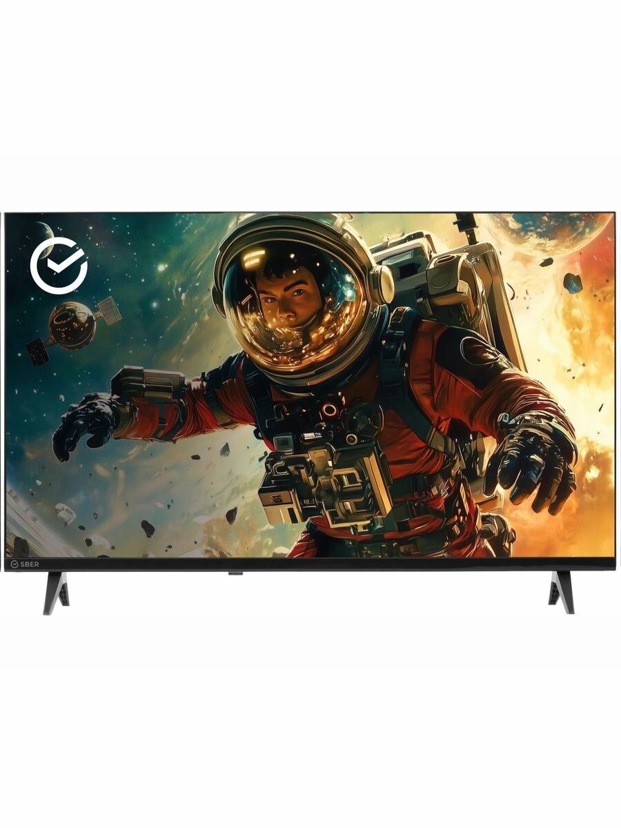 Телевизор Sber "SDX-32H2124", диагональ 32", HD, 1366 x 768, чёрный