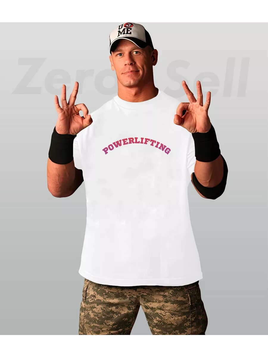 Футболка надпись powerlifting пауэрлифтинг