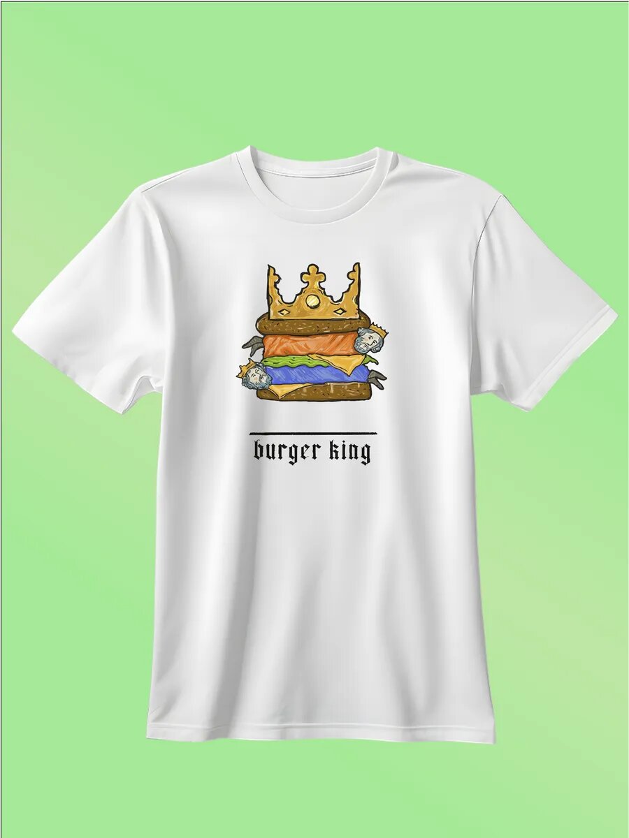 Футболка бургер кинг средневековье