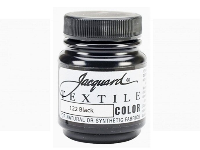 Нерастекающаяся краска по светлым тканям "Textile Colors" черная 122
