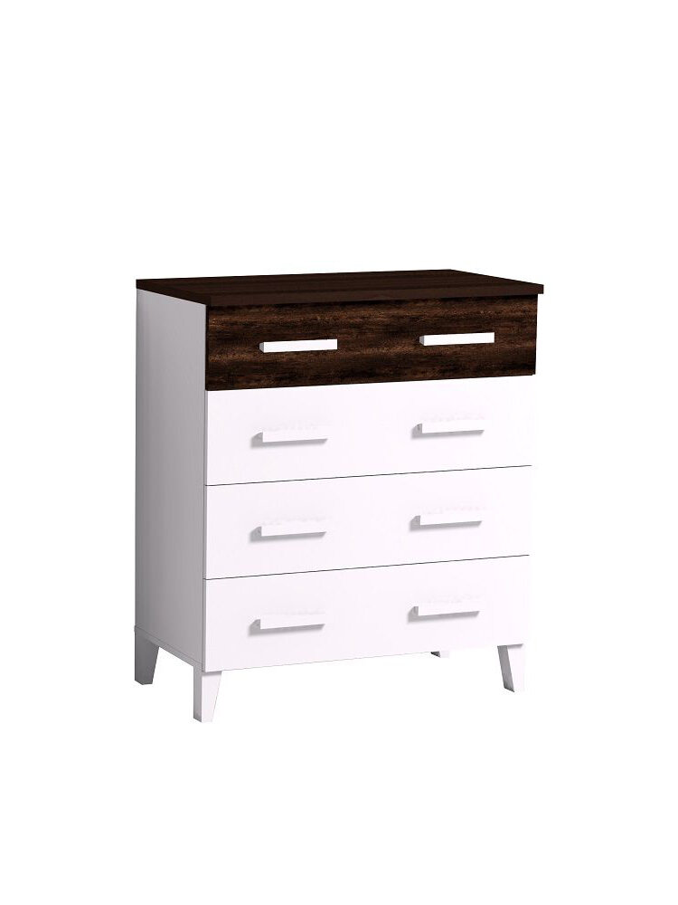 ARNIKA Комод с ящиками белый Норвуд 455, 83.4х98.1х45.6 см