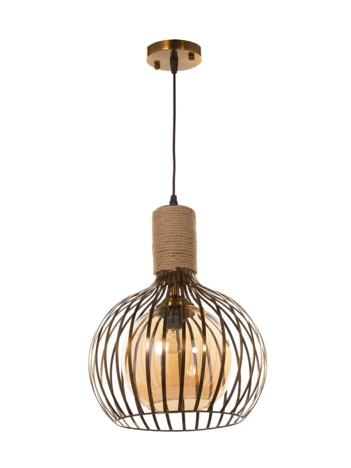 Светильник «Клубок» 1×40 Вт Е27 медь 28×28×28 см