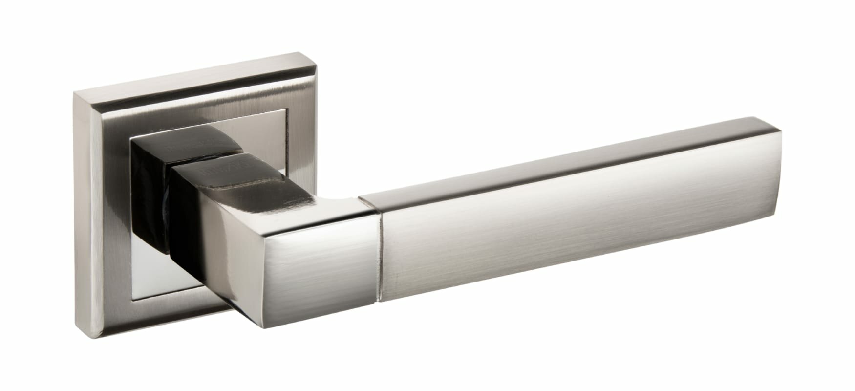 Ручки дверные Bussare STRICTO A-67-30 хром/мат. хром, на квадратной розетке