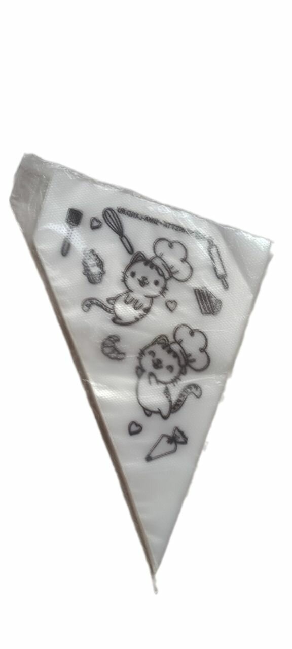 Кондитерские мешки Котики 35 х 20 см, 50 шт