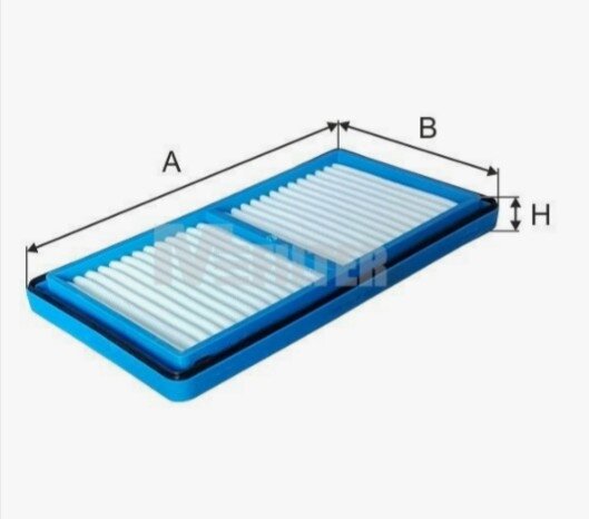 Фильтр картерных газов, сапуна (с прокладками) 263x140x25мм / IVECO