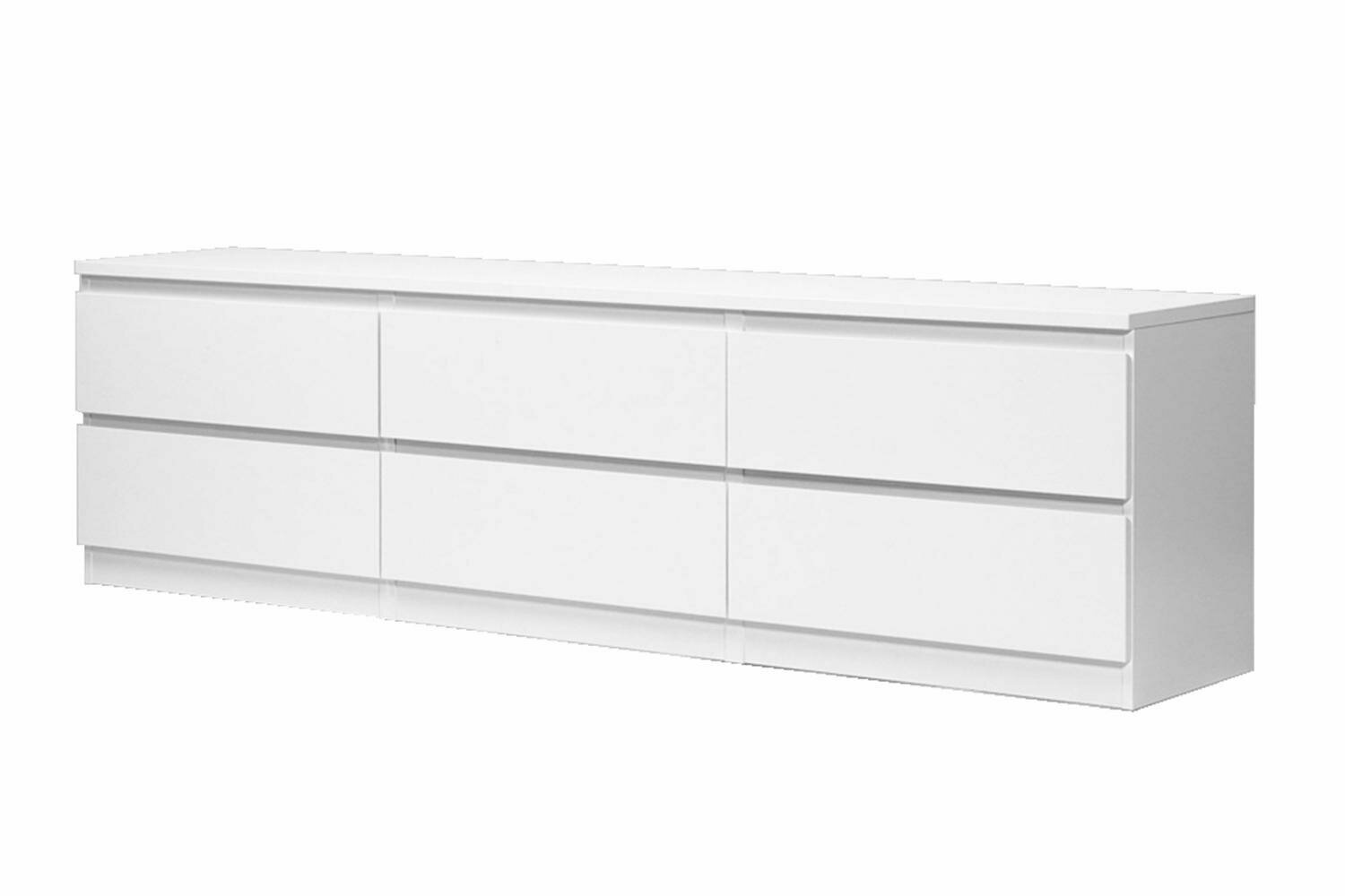 Тумба Hoff Кастор, 194,4х54,2х39,6, цвет белый
