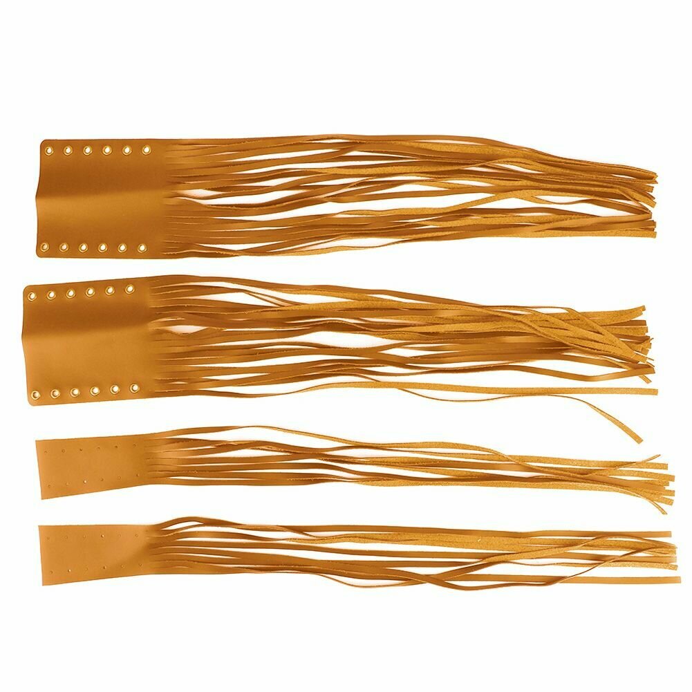 Кисточки-бахрома на руль мотоцикла 22/25 мм, бежевые