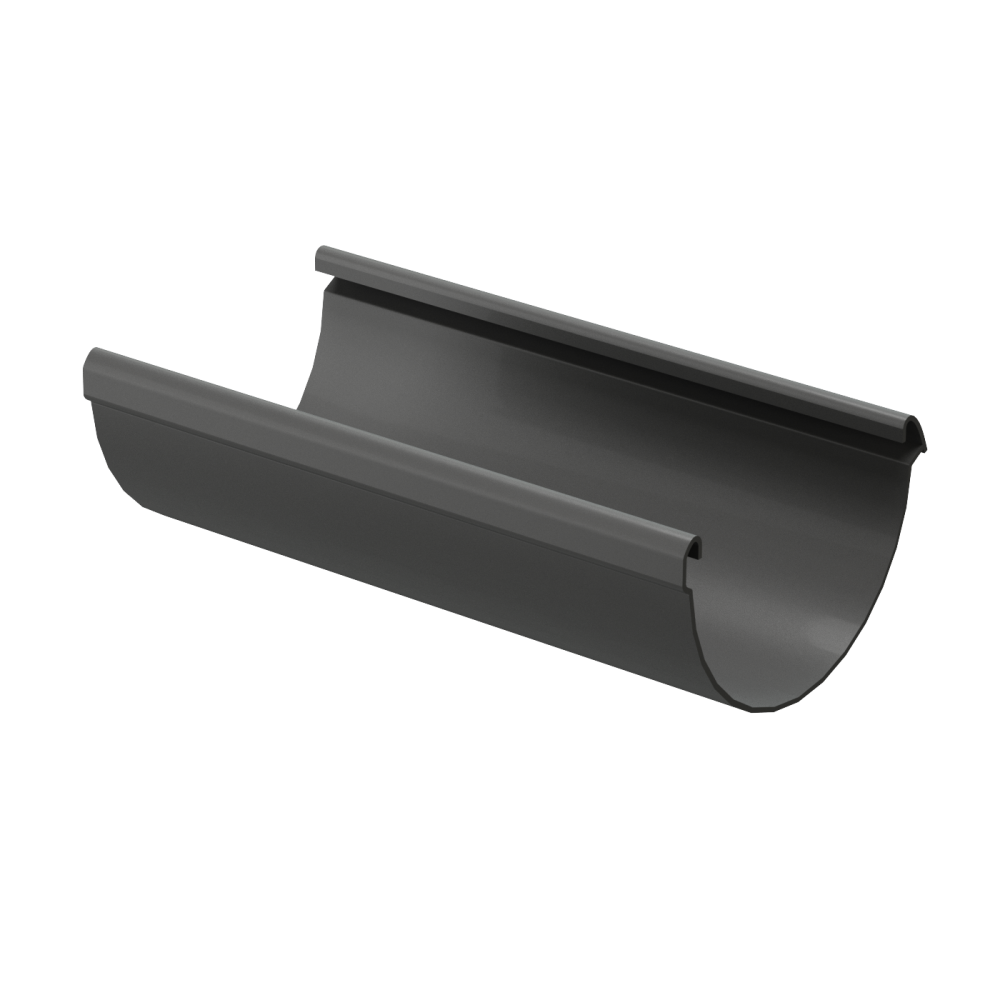 Docke LUX Желоб водосточный (Графит), диаметр трубы 100, толщина 1.9