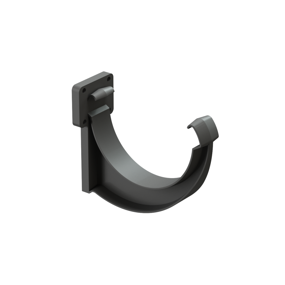 Docke LUX Кронштейн желоба (Графит), диаметр трубы 100, толщина 1.9