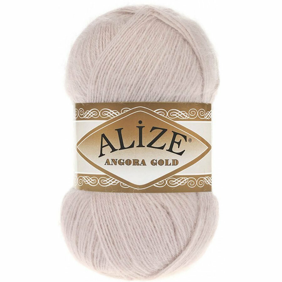 Пряжа Alize ANGORA GOLD 506 молочный беж (5 мотков)