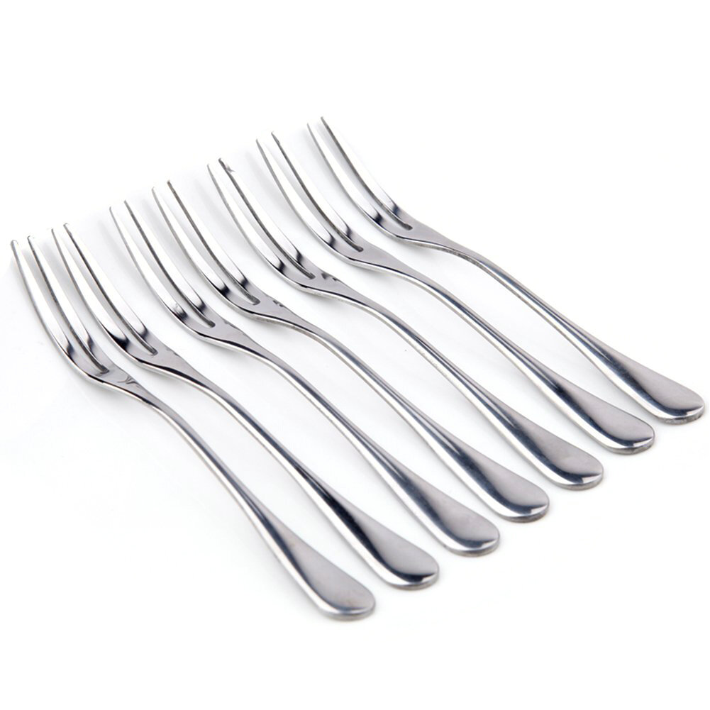 SRIWEN набор столовых приборов из нержавеющей стали для фруктов, салатов, коктейлей, десертов, набор из 10 шт, вилки для зефира, маленькие вилки, столовые вилки, вилки для выпечки