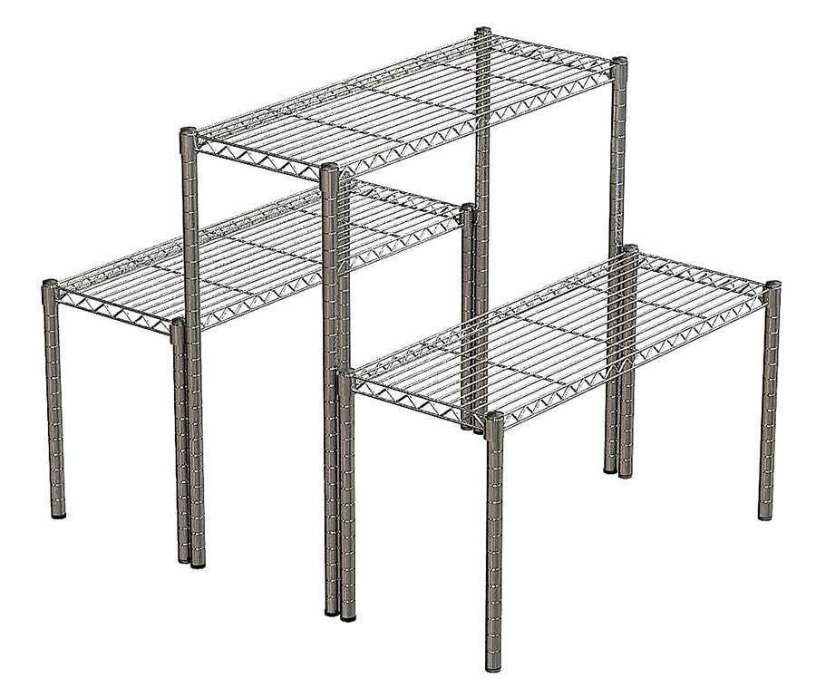 Комплект хромированных столов Стиль №3-2. Производитель товара - компания ТОБ.