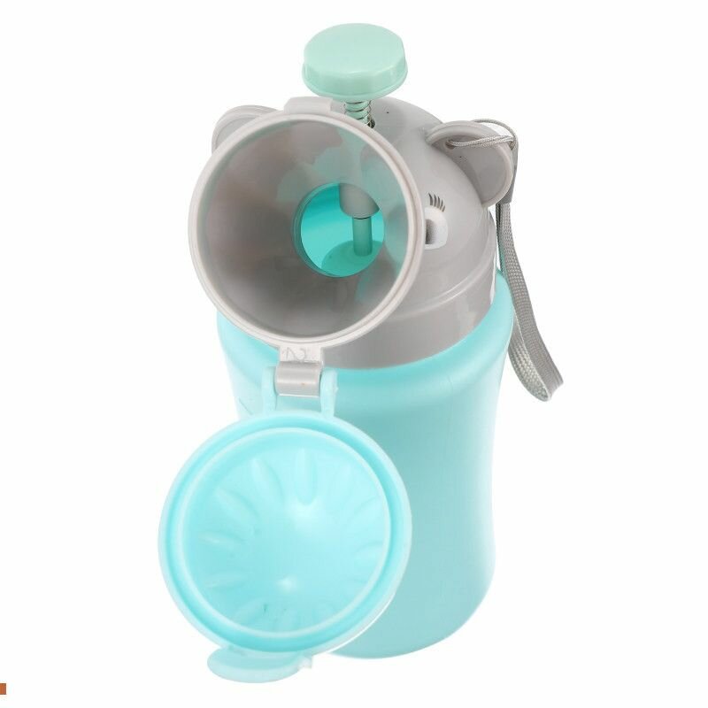 Дорожный горшок для малыша гелевый мужской портативный автомобильный писсуар 21x12 см салатовый полипропиленовый детский