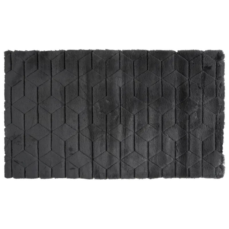 Коврик для ванной Fixsen Diamond 70x120 см цвет графит