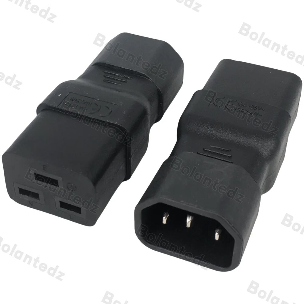 C14-C19 Plug IEC320 C14 к C19 3-полюсный штекер-гнездо адаптер питания переменного тока