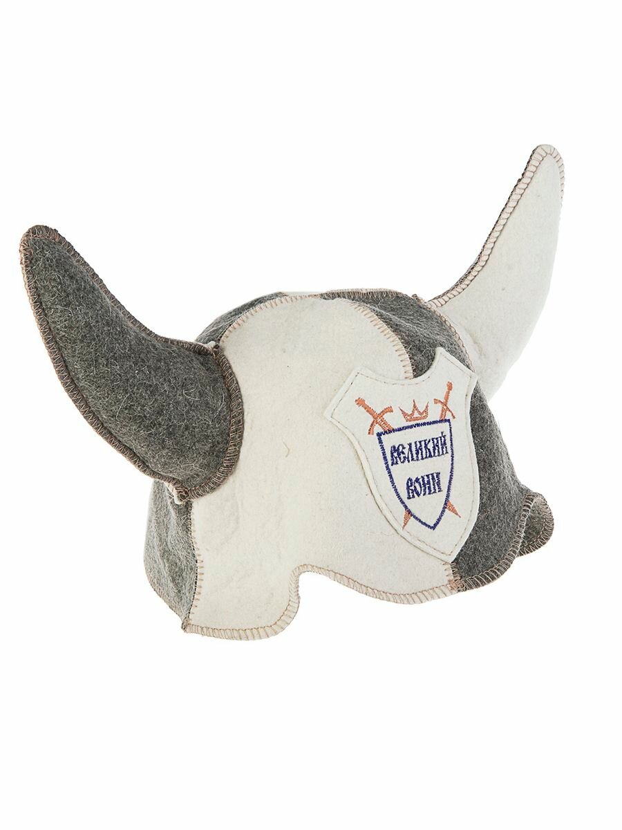 Шлем викинга для бани "Великий Воин" (100% шерсть)