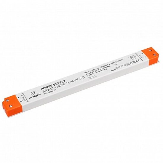 Блок питания Arlight ARV-SP-24060-SLIM-PFC-B 24V, 2.5A, 60W, IP20 Пластик