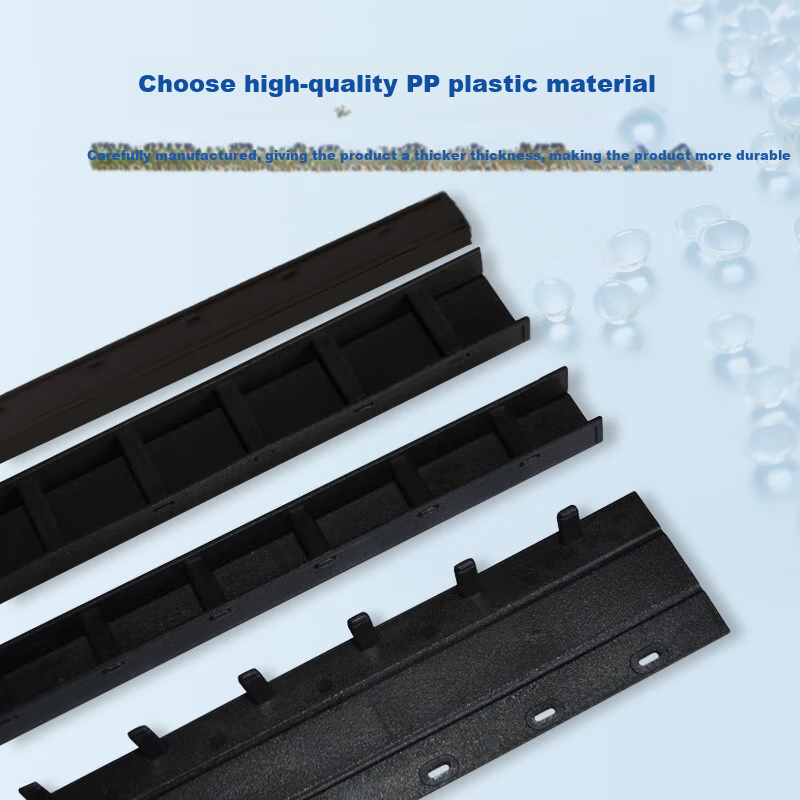 HOOYE 10-Hole A4 Voucher Binding Machine Loose-leaf Plastic Binding Bar Black 5mm 100 Pieces