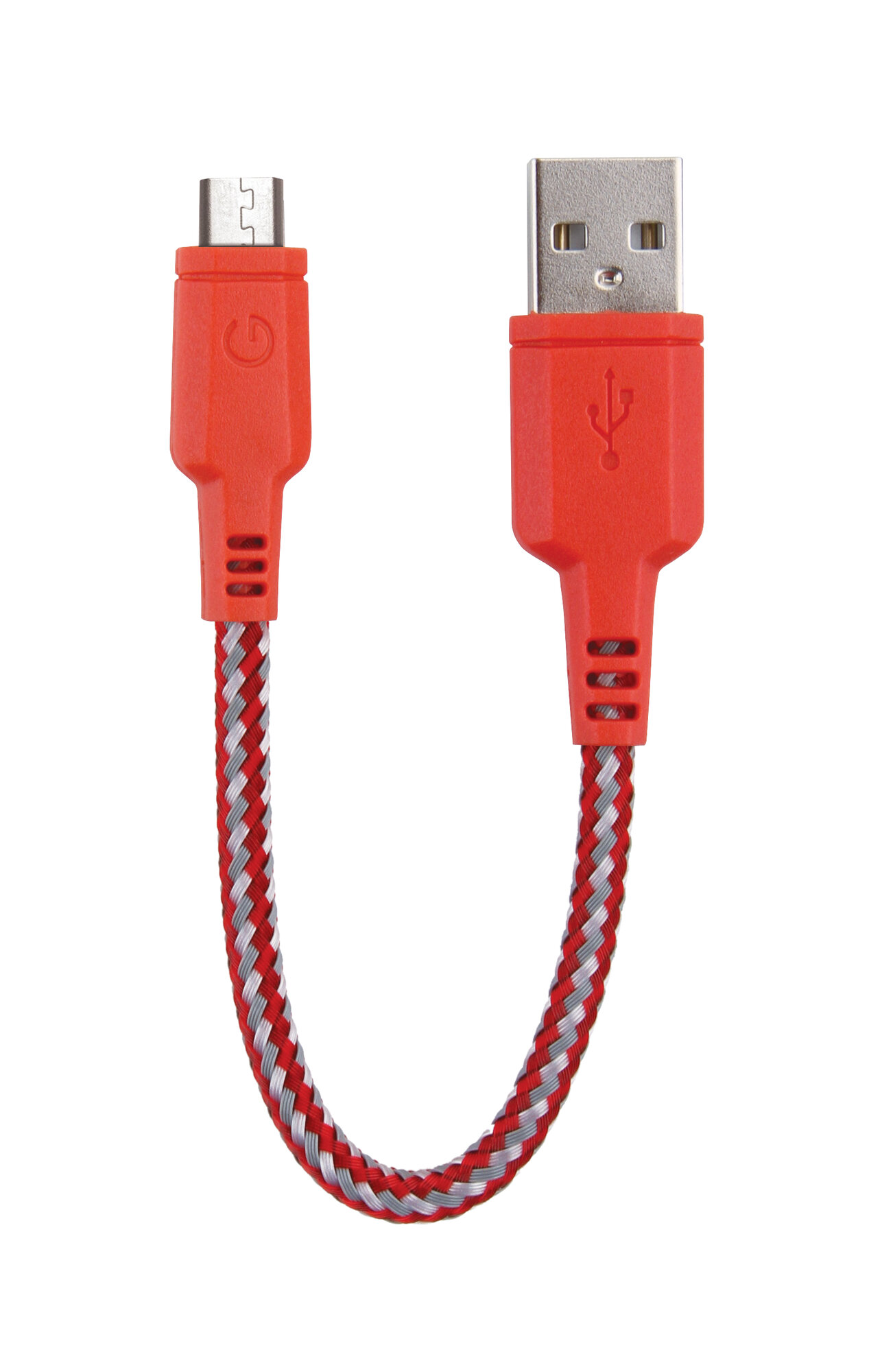 EnergEA кабель с разъемом USB/micro-USB (длина 16 см), красный