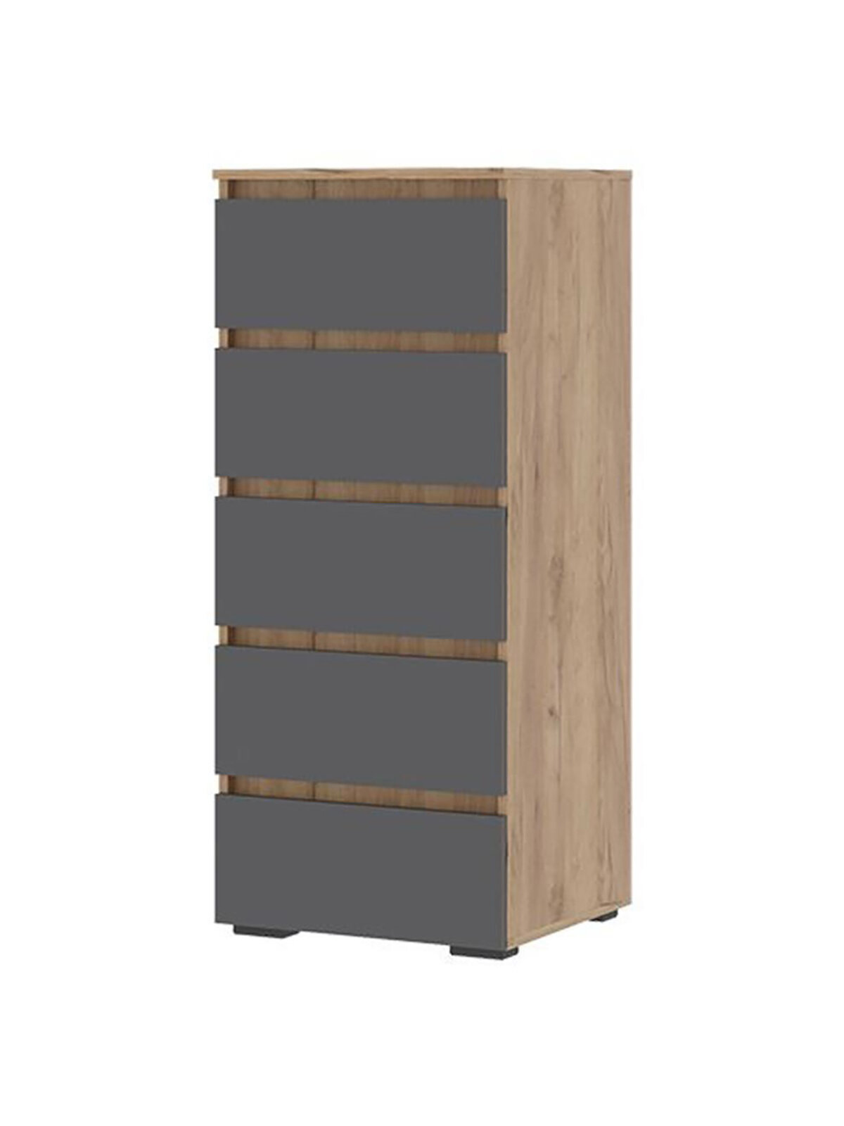 Комод Стендмебель Хелен КМ-03 дуб крафт золотой / графит серый, 1188x460x502