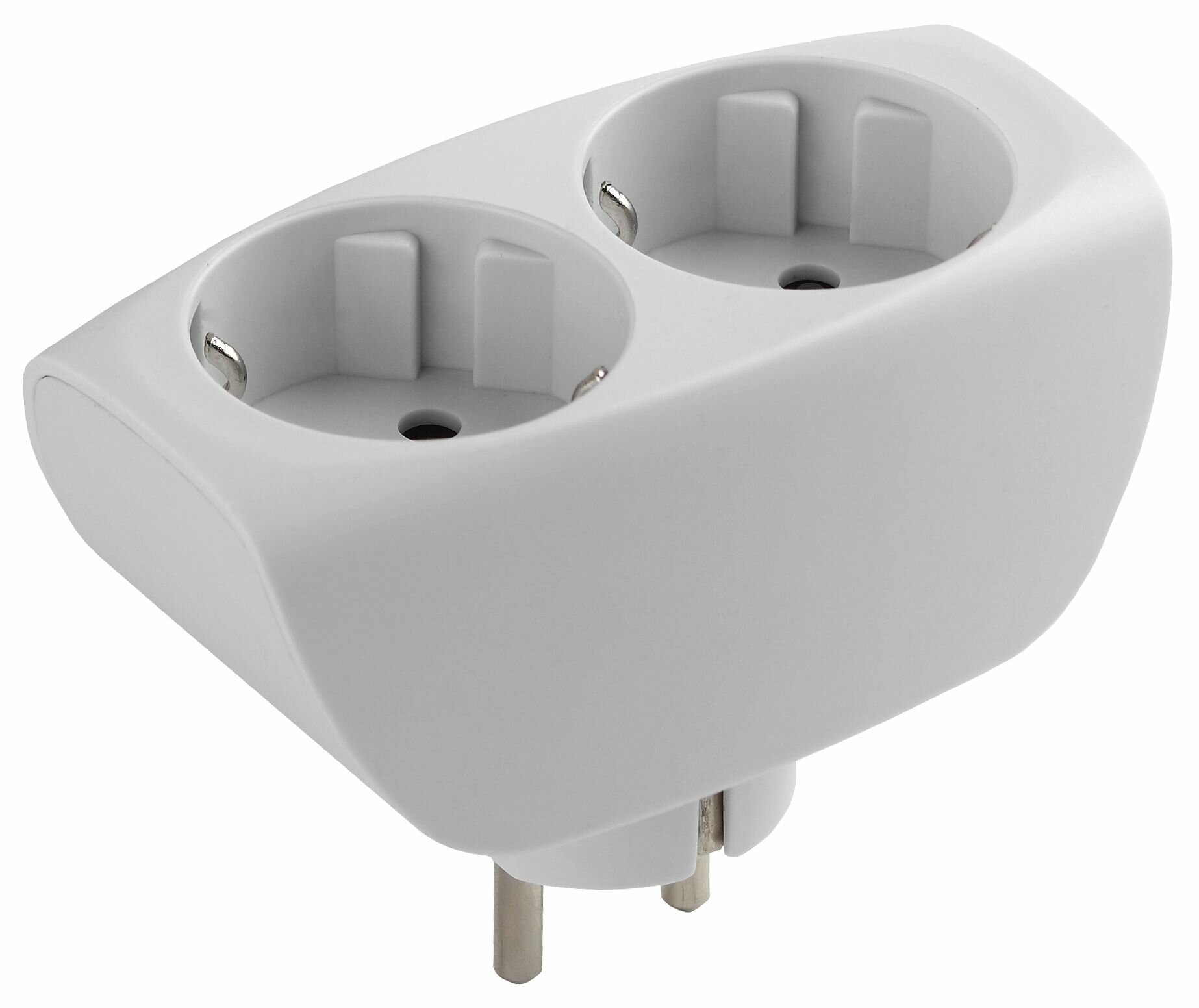 ЭРА SP-2e-W Тройник 2гн, с заземлением, со шторками, C0045528