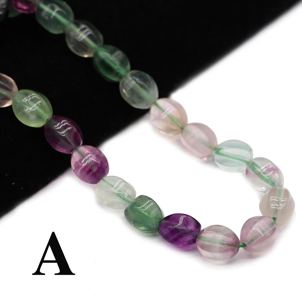 Бусина из флюорита 8x10 мм