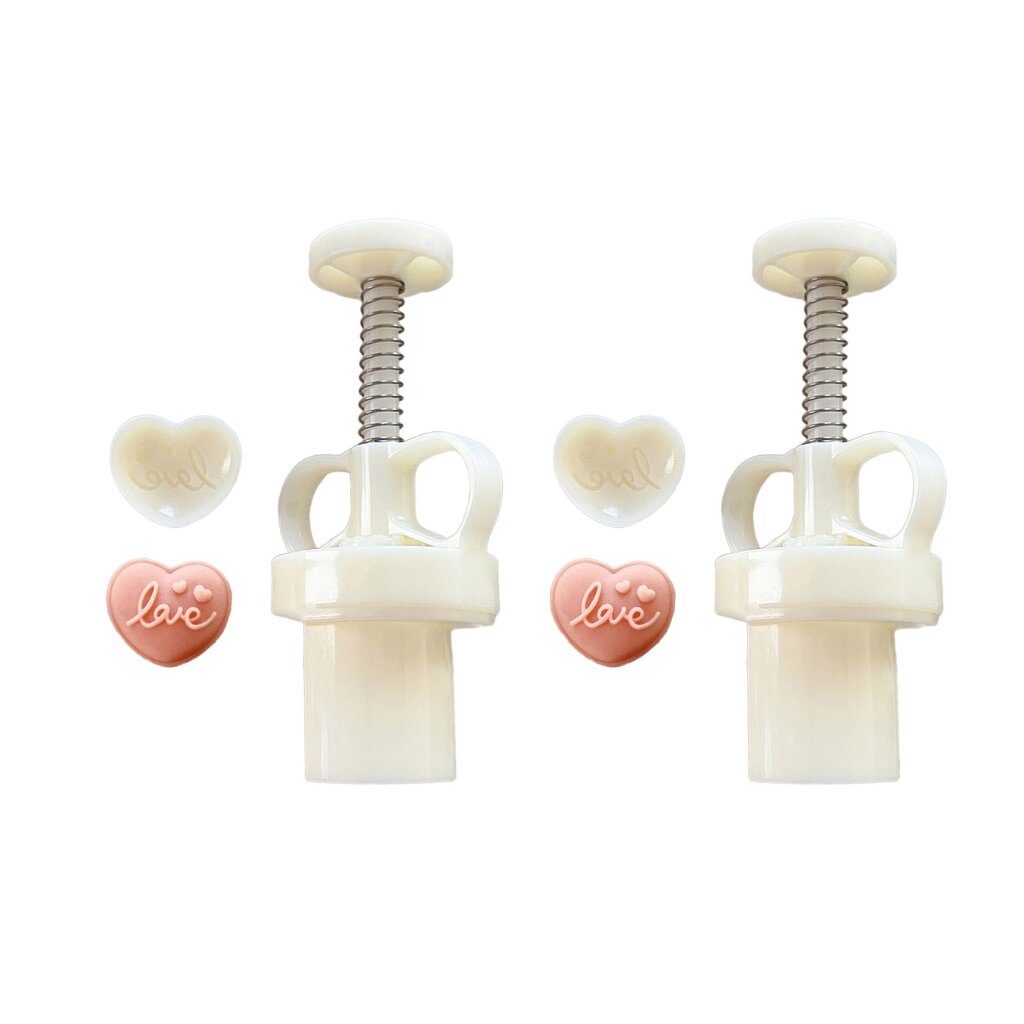 Любовь Сердце в форме луны торт плесень Midautumn Festival производители лунный пирог с печеньем штампы рук давление