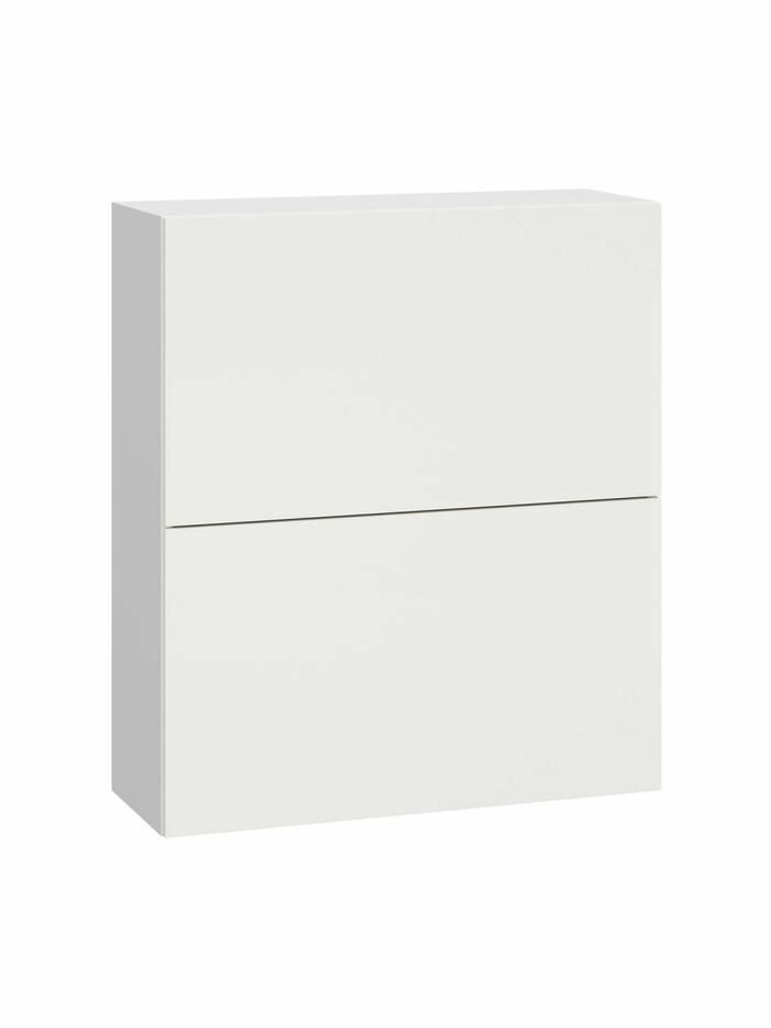 Кухонный модуль навесной, барный шкаф Тандем, высокий, 80х29.6х91.2 см, Белый / Бланж