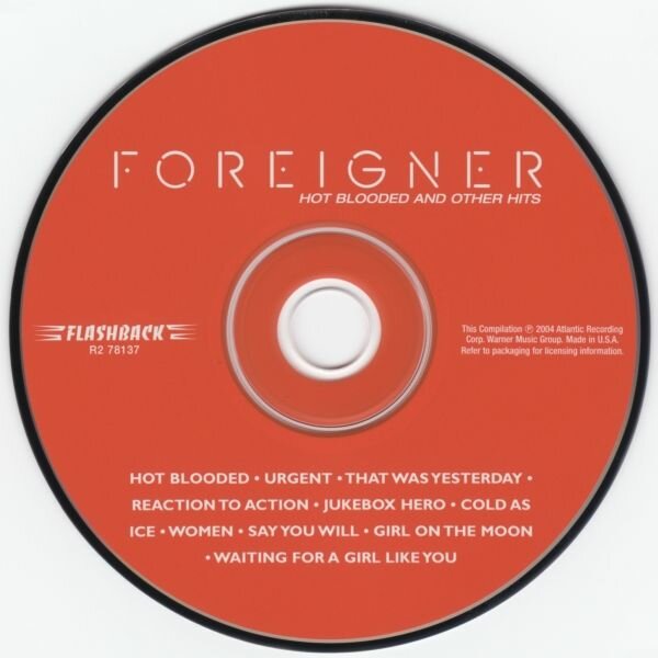 Диск Foreigner: Hot Blooded & Other Hits (1 CD) — фото 1
